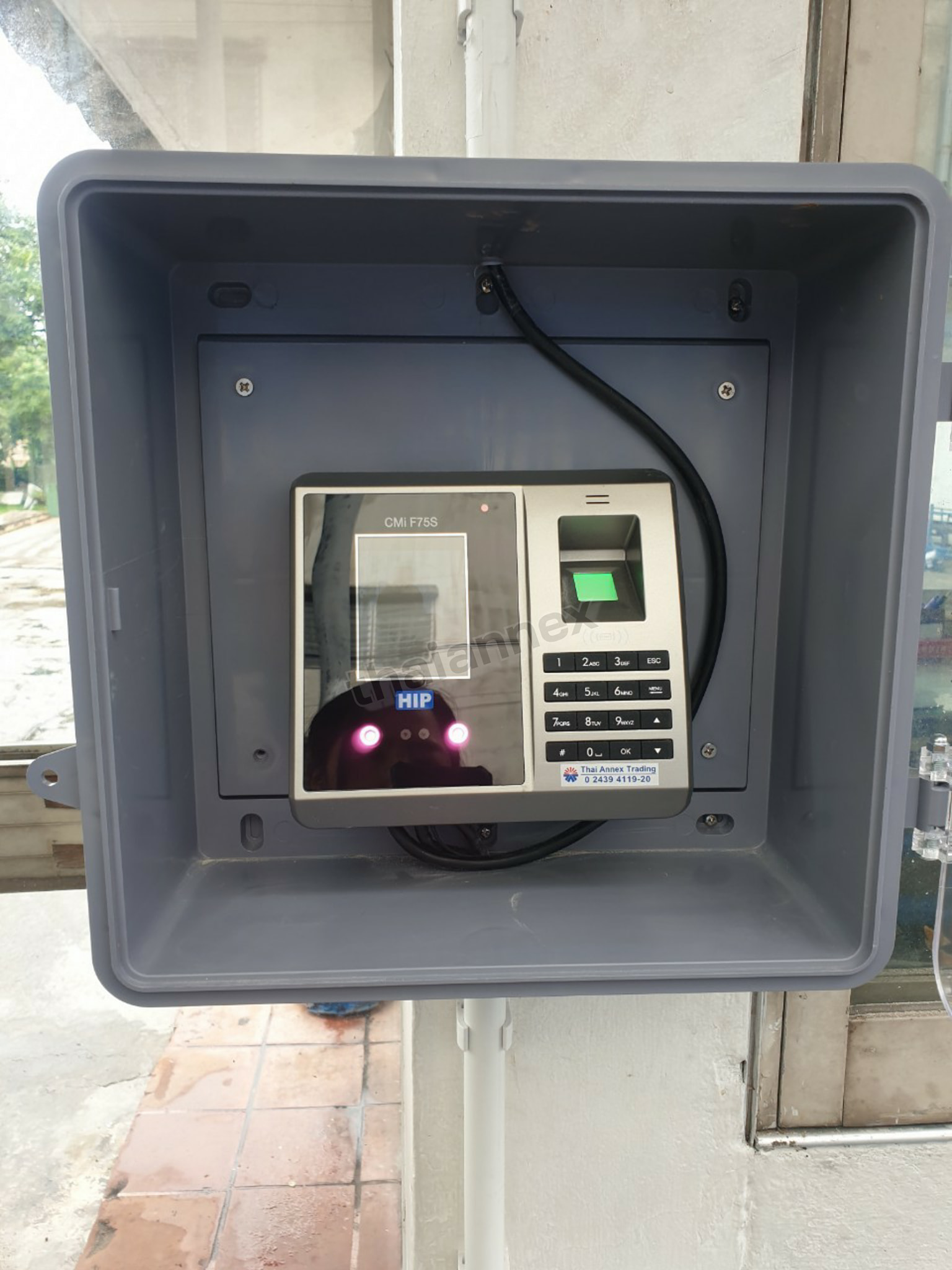 รีวิวการติดตั้งเครื่องสแกนใบหน้า HIP CMi F75s